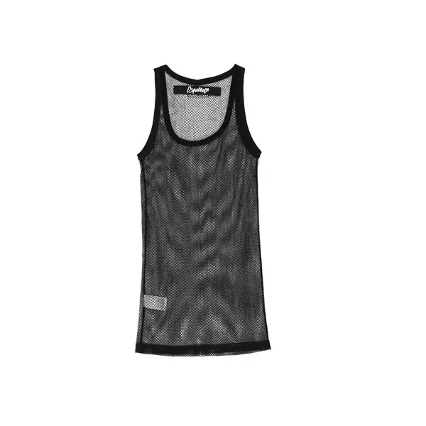 Dsquared2 Sleeveless Round Neck Mesh Top