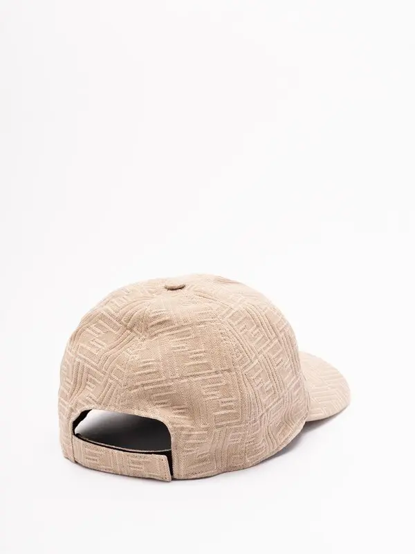 Fendi Ff Jacquard Cotton Baseball Cap