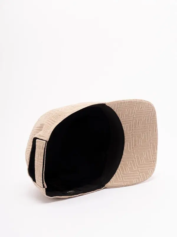 Fendi Ff Jacquard Cotton Baseball Cap