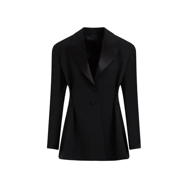 Givenchy Buttoned Jacket With Peak Lapels