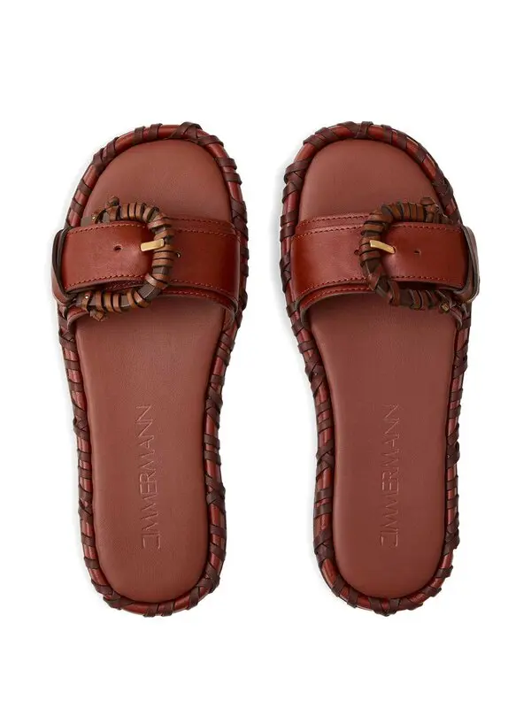 Zimmermann Alchemy Leather Sandals - Multicolor