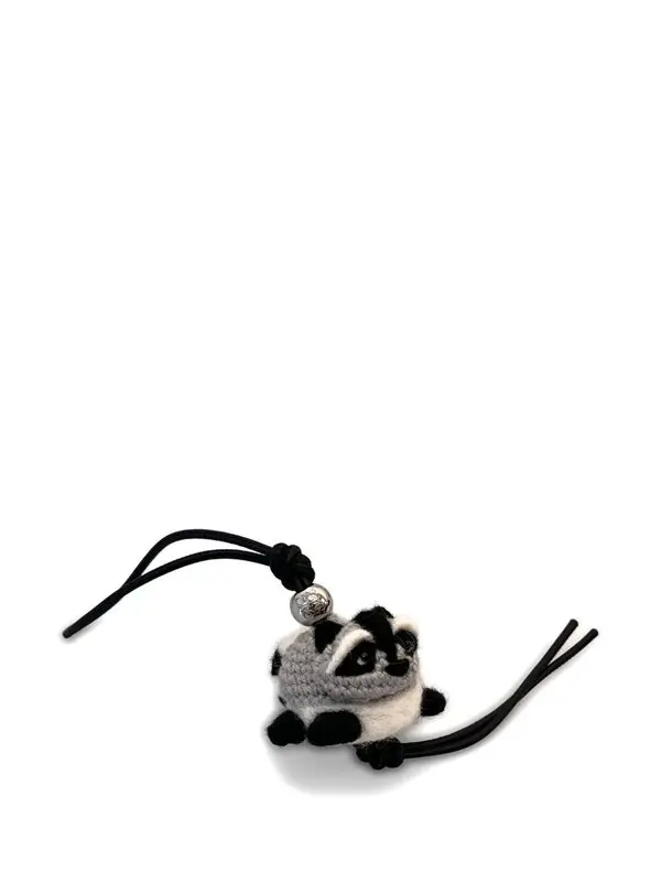 Loewe Raccoon Felt Charm - Multicolor