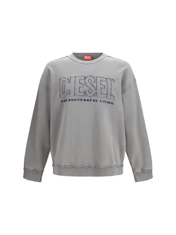 DIESEL® S-boxt-raw-v1 Sweatshirt - Gray