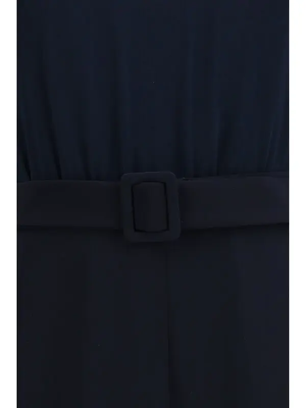 P.a.r.o.s.h Cady And Chiffon Jumpsuit - Blue