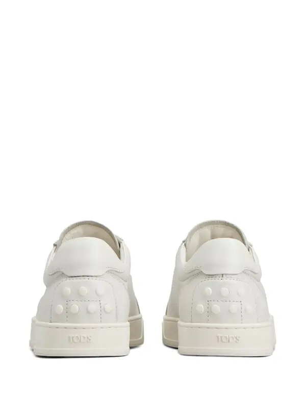 TOD'S Leather Sneakers With Stud Detail - Multicolor