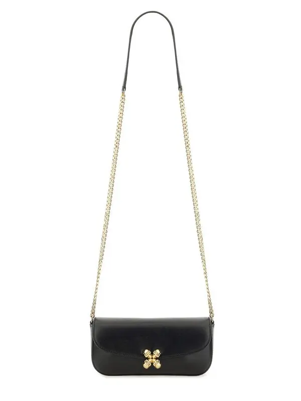 Alexander McQueen Small Skull Flower Bag - Black