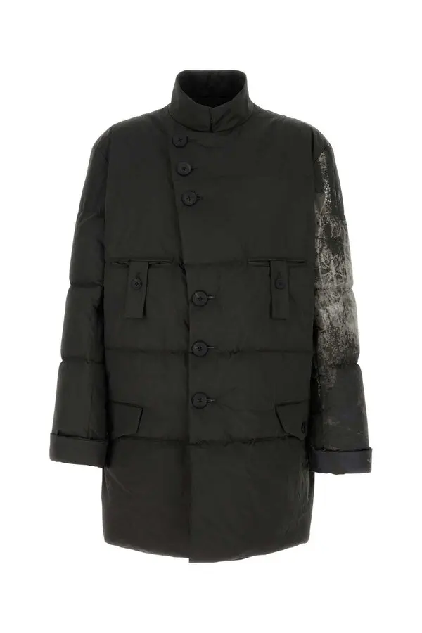 Yohji Yamamoto Dark Padded Jacket - Brown