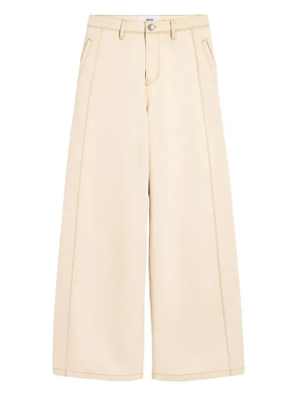AMI Paris Wide Leg Jeans - Multicolor