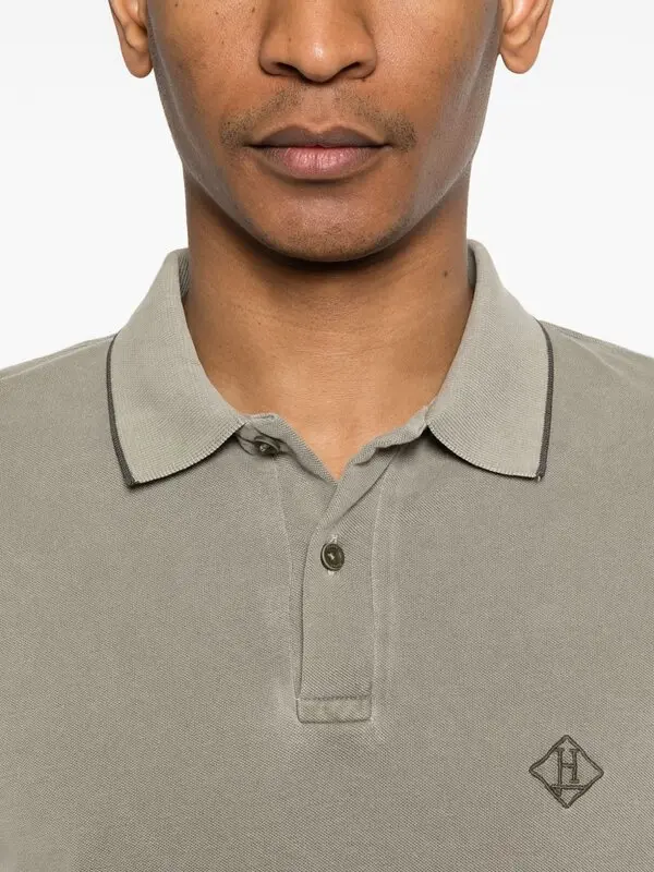Herno Logo Cotton Polo Shirt