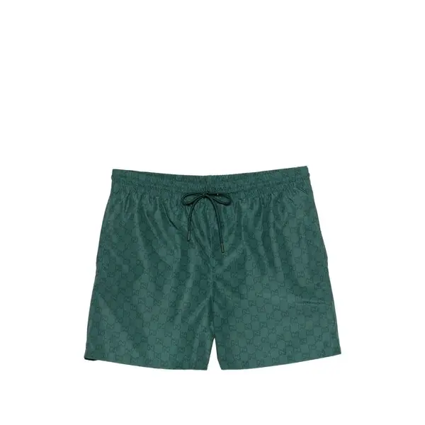Gucci All-over Pattern Swim Shorts - Green