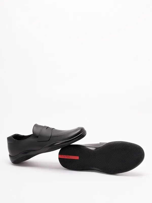 Prada Toblach Leather Loafers - Multicolor