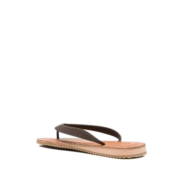Miu Miu Thong Flip-flops With Logo Detail