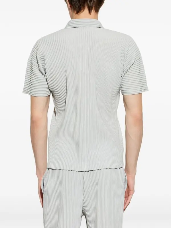 Issey Miyake Pleated Polo Shirt - Multicolor