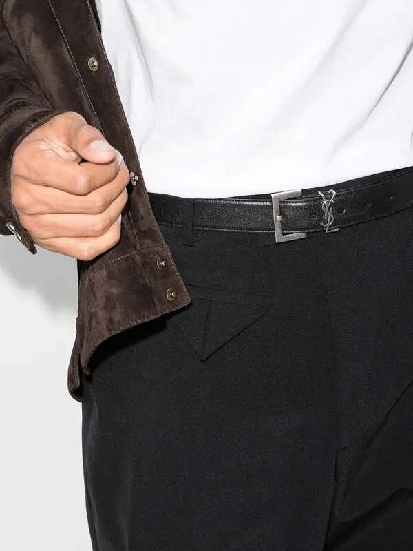 Saint Laurent Cassandre Monogram Belt - Multicolor
