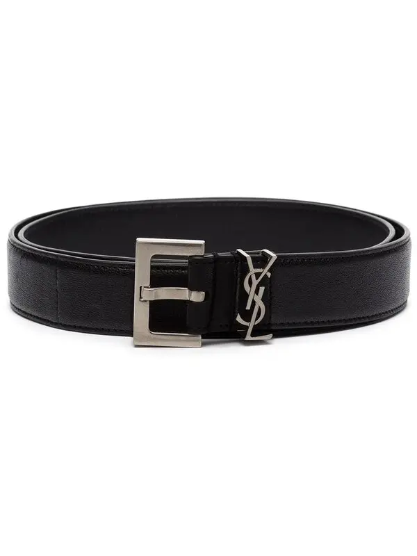 Saint Laurent Cassandre Monogram Belt - Multicolor