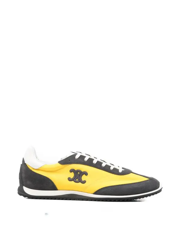 Celine Racer Leather And Nylon Sneakers - Multicolor