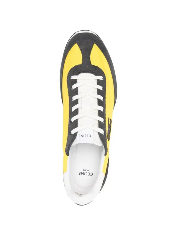 Celine Racer Leather And Nylon Sneakers