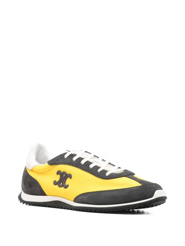 Celine Racer Leather And Nylon Sneakers