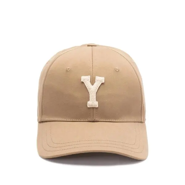 Saint Laurent Curved Brim Baseball Cap - Cream