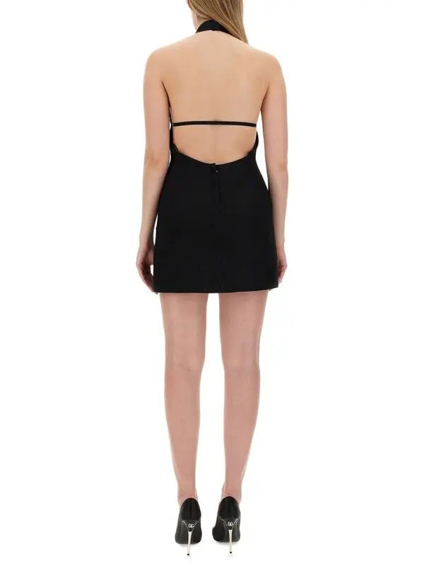 Dolce & Gabbana Short Dress With Back Neckline