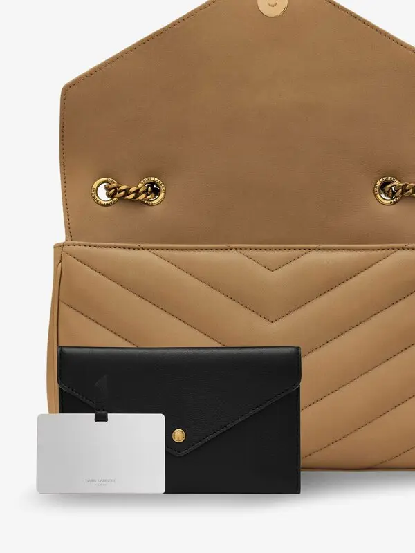 Saint Laurent Loulou Leather Shoulder Bag - Multicolor
