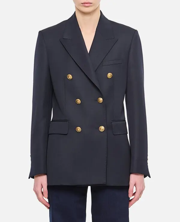 GOLDEN GOOSE Double-breasted Blazer With Gold Star Detail