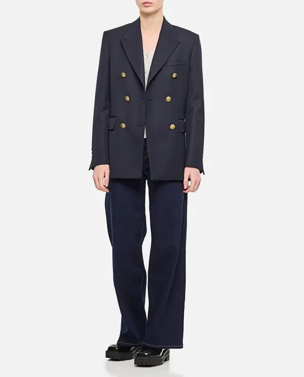 GOLDEN GOOSE Double-breasted Blazer With Gold Star Detail