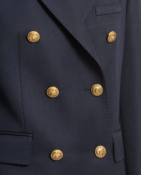 GOLDEN GOOSE Double-breasted Blazer With Gold Star Detail