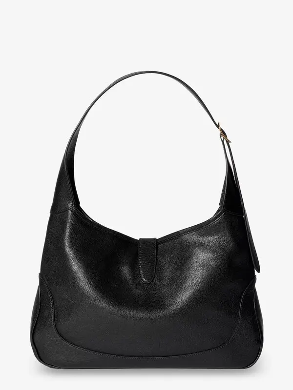 Gucci Jackie 1961 Hammered Leather Shoulder Bag - Black