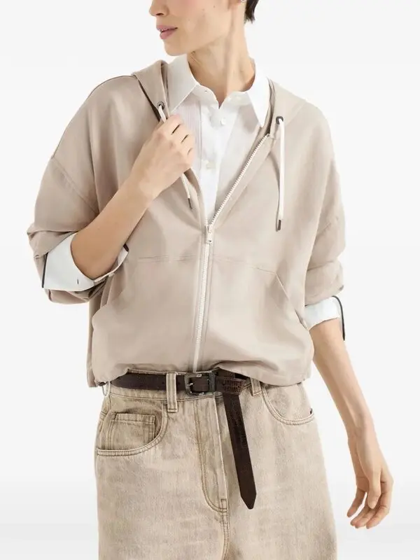 Brunello Cucinelli Couture Interlock Full Zip Hoodie