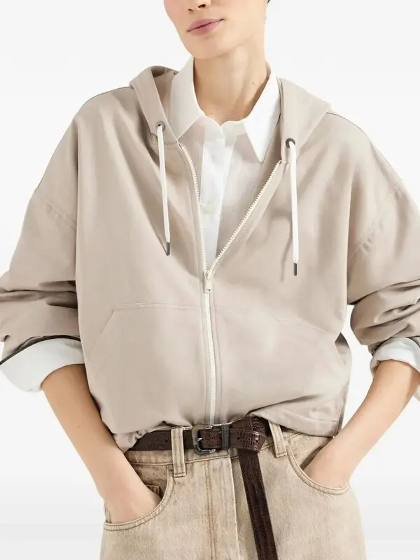 Brunello Cucinelli Couture Interlock Full Zip Hoodie