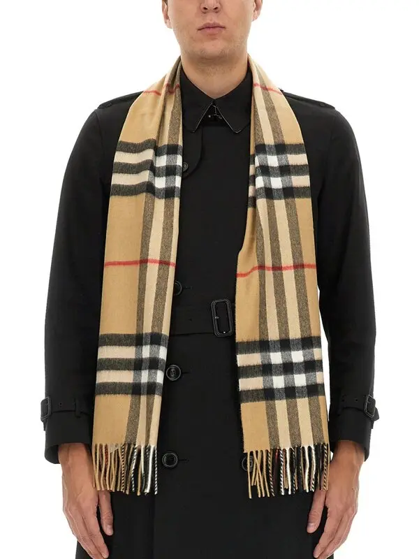 Burberry Cashmere Check Scarf - Multicolor