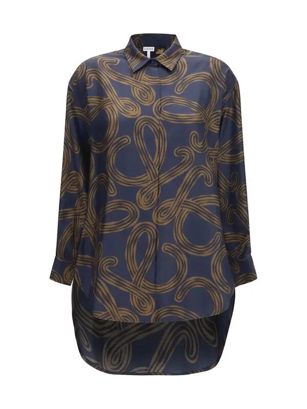 Loewe Lightweight Printed Silk Twill Shirt