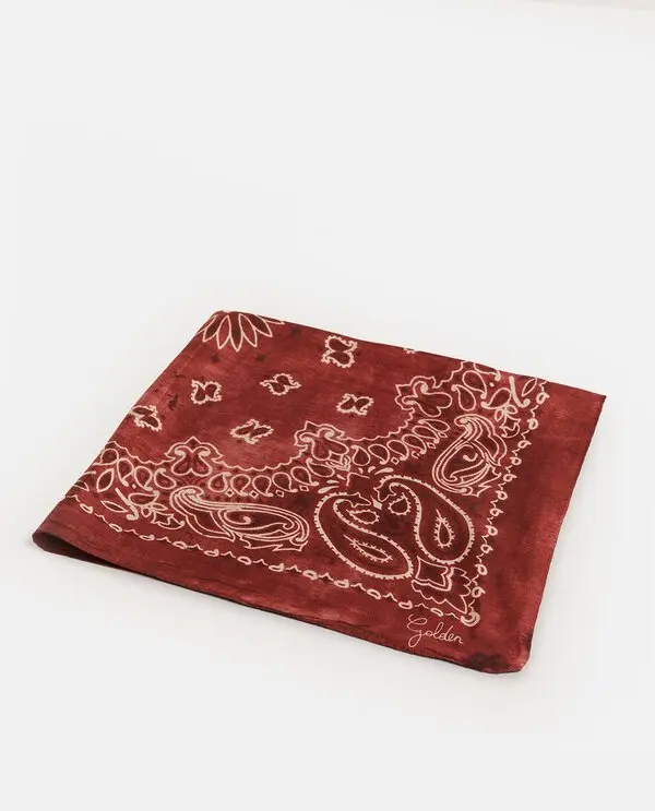 GOLDEN GOOSE Golden Foulard Paisley Print Silk - Multicolor