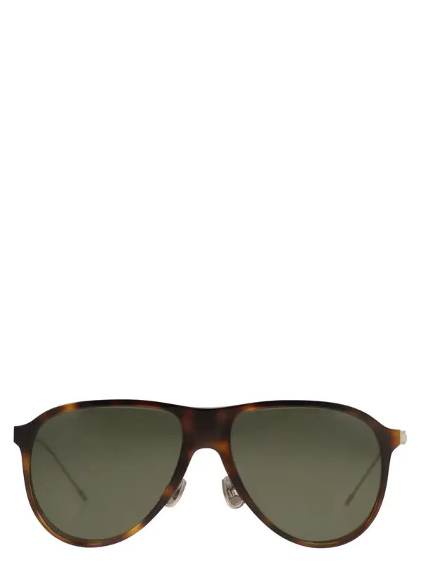 Brunello Cucinelli Sartorial Sunset Aviator Sunglasses With Polarised Lenses - Multicolor