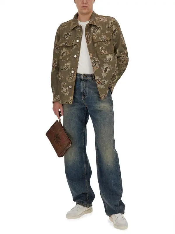 Etro Relaxed Fit Cotton Denim Jeans