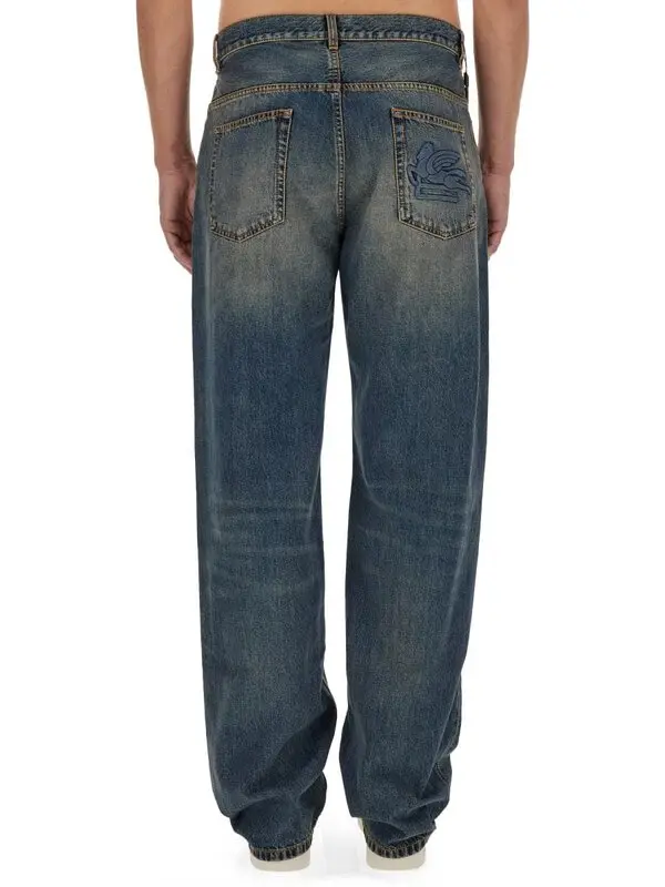 Etro Relaxed Fit Cotton Denim Jeans