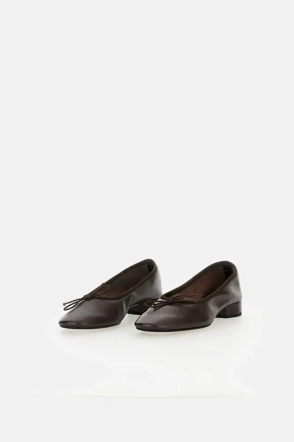 AeydĒ Onda Nappa Leather Ballerina Pumps