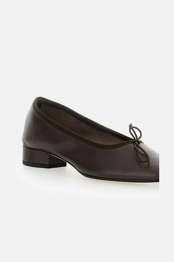 AeydĒ Onda Nappa Leather Ballerina Pumps