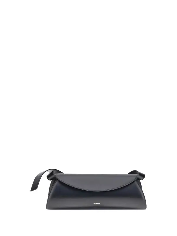 JIL SANDER Large Cannolo Shoulder Bag - Black
