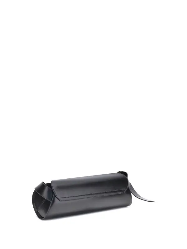 JIL SANDER Large Cannolo Shoulder Bag - Black