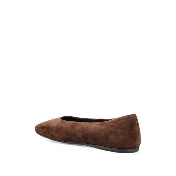Prada Crochet Ballet Flats With Buckle Detail - Brown