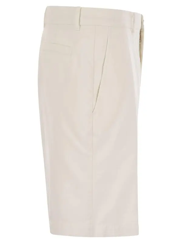 Brunello Cucinelli Cotton Gabardine Bermuda Shorts