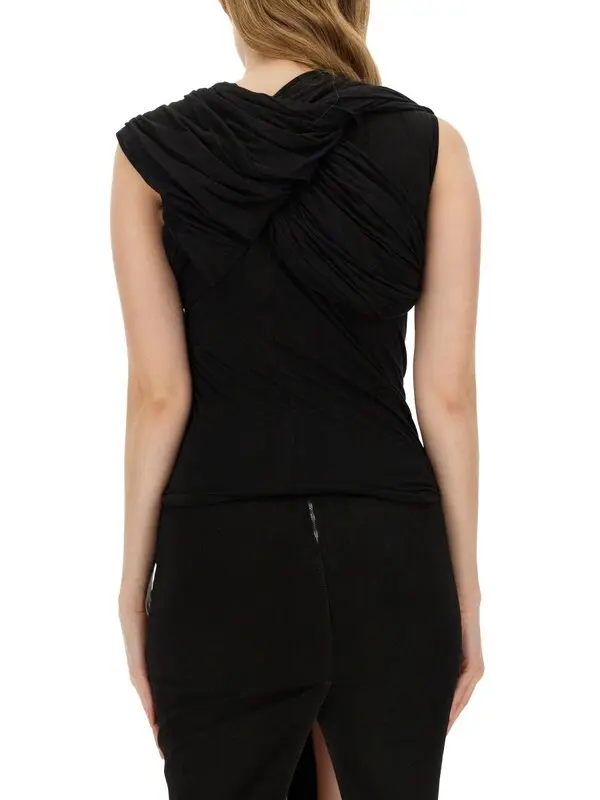 Rick Owens Slim Fit Cotton Top - Black