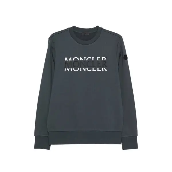 Moncler Crewneck Long Sleeve Sweatshirt - Gray