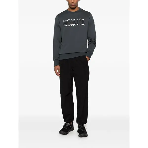 Moncler Crewneck Long Sleeve Sweatshirt - Gray