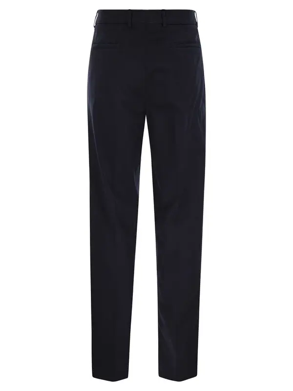 Brunello Cucinelli Garment-dyed Leisure Fit Trousers - Blue