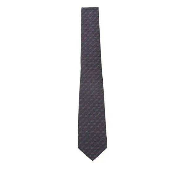 Gucci Silk Logo Pattern Neck Tie