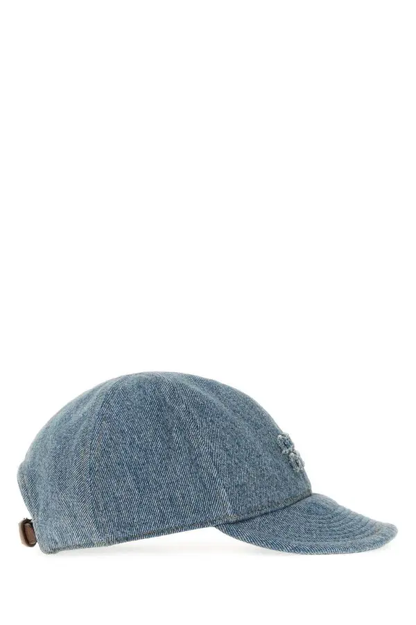 Miu Miu Cotton Baseball Cap - Blue