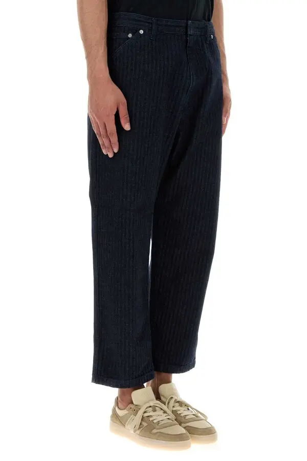 Prada Embroidered Denim Jeans